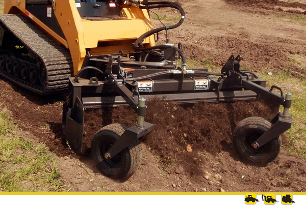 Digga Power Rake — For Finishing-grades, removes rock and debris, and ...